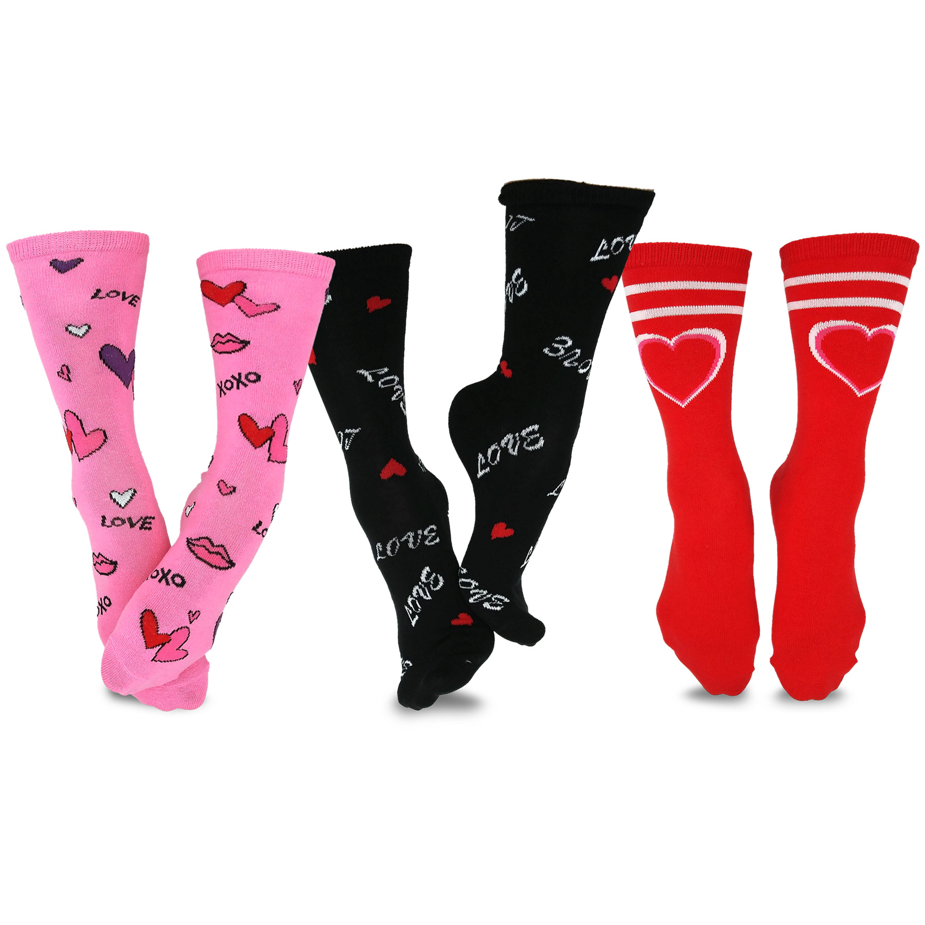 TeeHee Women's Ladies Value 6-Pack Crew Socks - Walmart.com