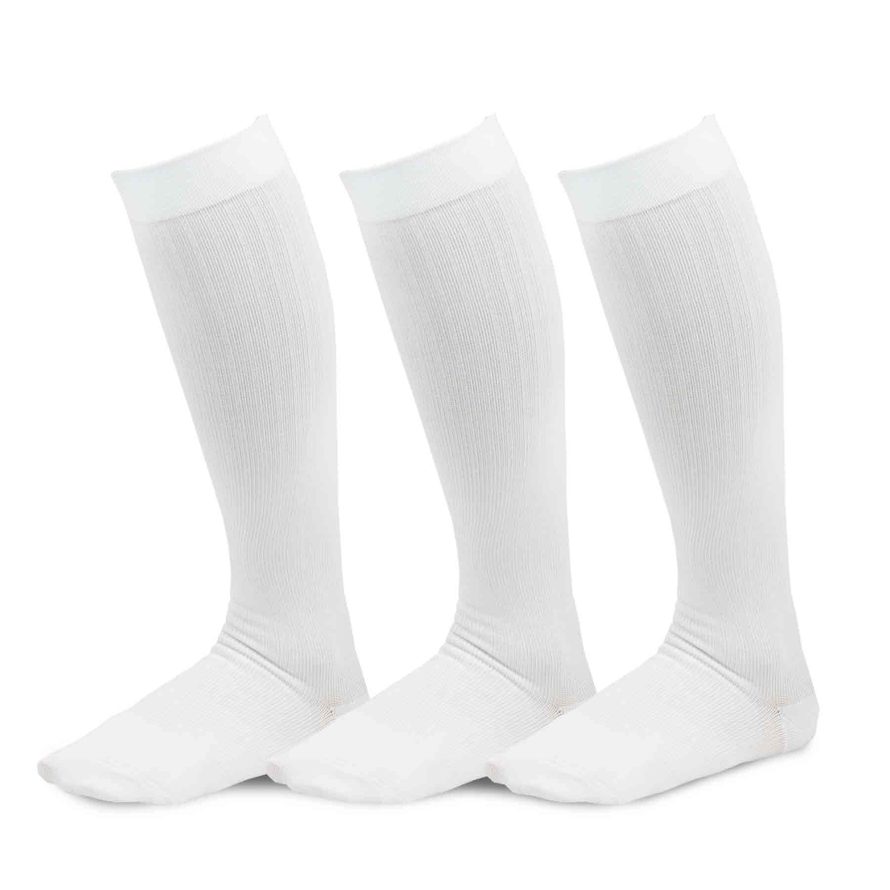 TeeHee Viscose from Bamboo Compression Knee High Socks with Rib 3-Pack ...