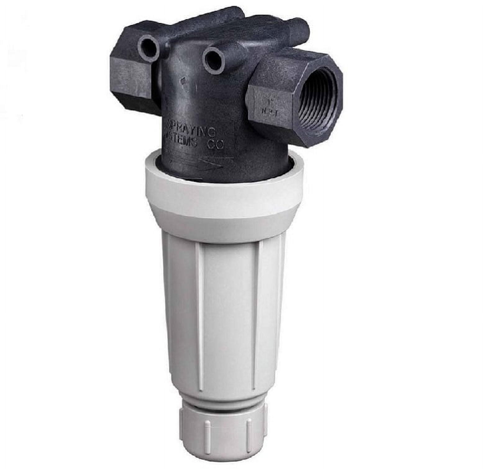 TeeJet 3/4" Flush-Out Line Strainer Poly Head & Bowl w/ 50 Mesh Screen ...