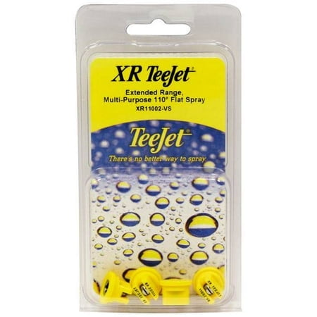 TeeJet 4-Pack Extended Range Multi-Purpose 110 degree Flat Spray Tip ...