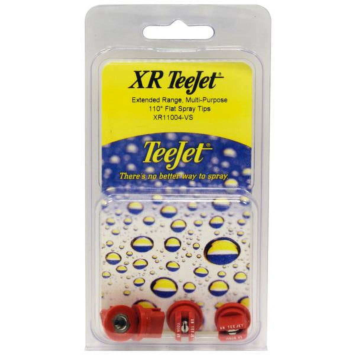 TeeJet XR11004VS Extended Range Spray Tip, 0.18-0.37 GPM, 30-60 psi ...