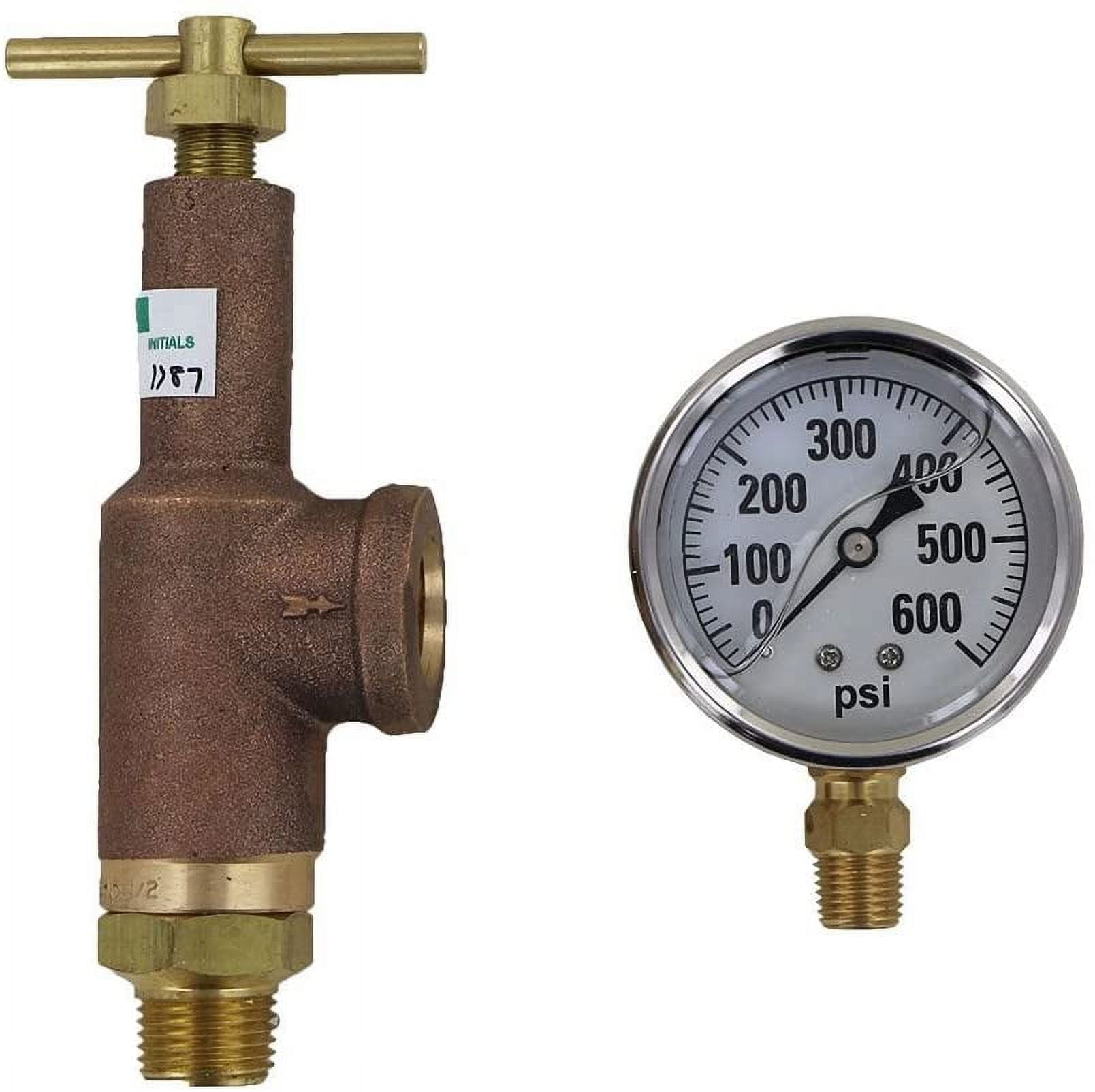 TeeJet 6815-1/2-HSS-700 Brass Pressure Regulator with 600 PSI Pressure ...