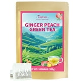 TeeLux Decaf Peach Ginger Green Tea, CO2 Decaffeinated Green Tea, Spicy ...