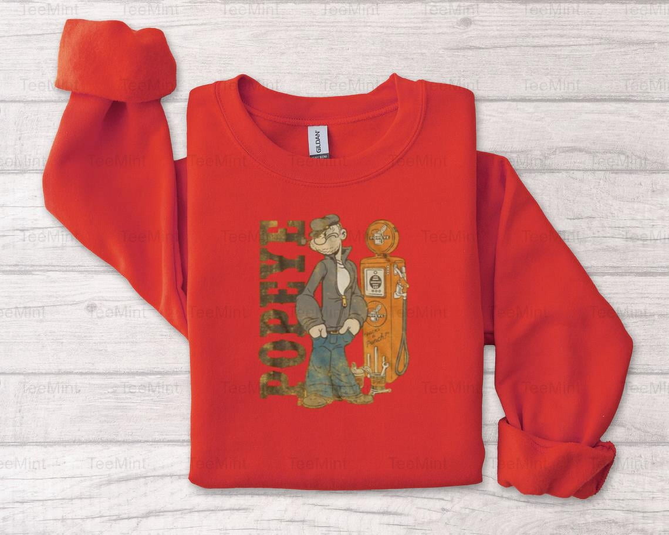 TeeMint35 Popeye IDK Ginger Comic Strip Sailor Character Shrug Graphic ...