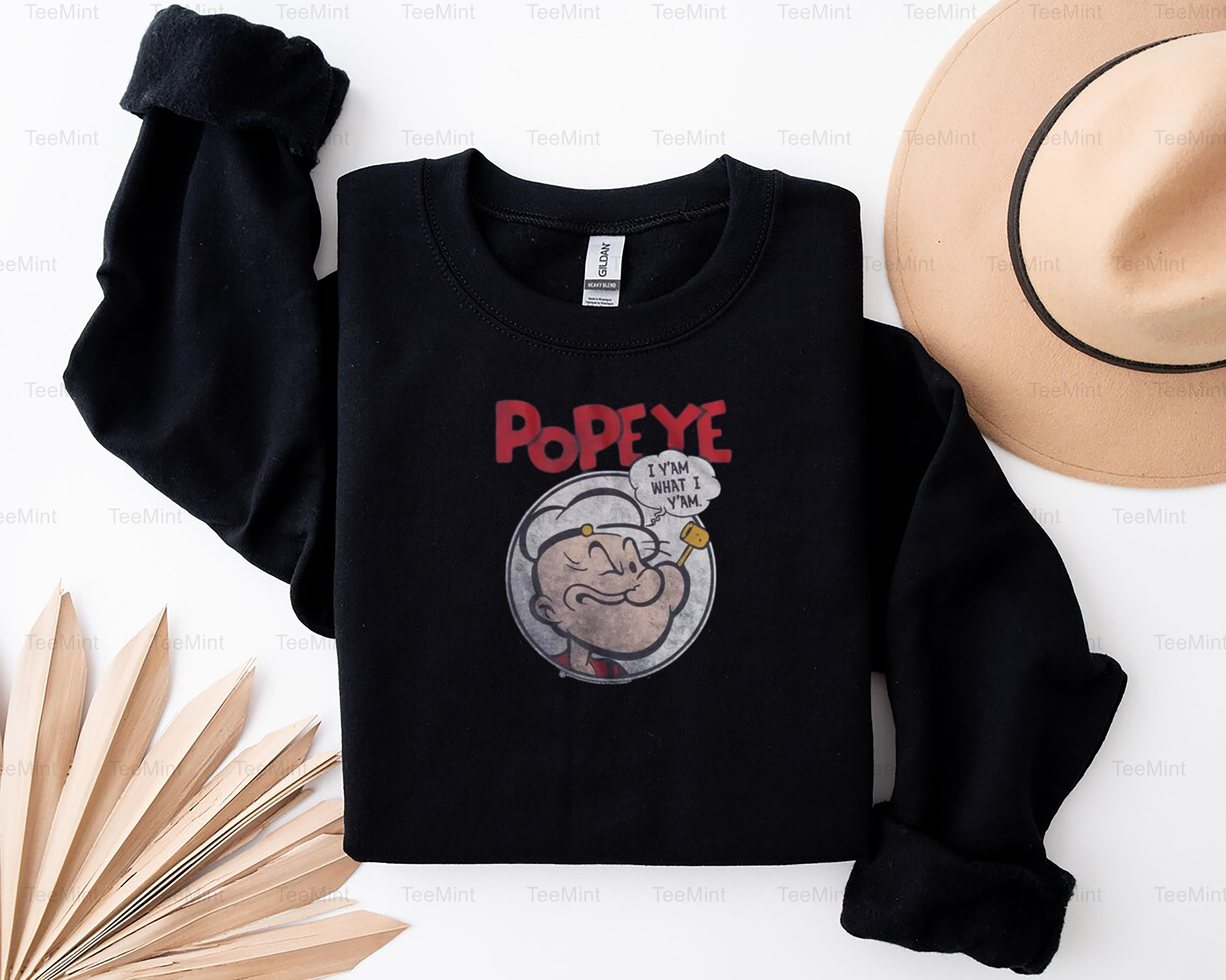 TeeMint36 Popeye Yam Comic Strip Sailor Character Catchphrase Simple ...