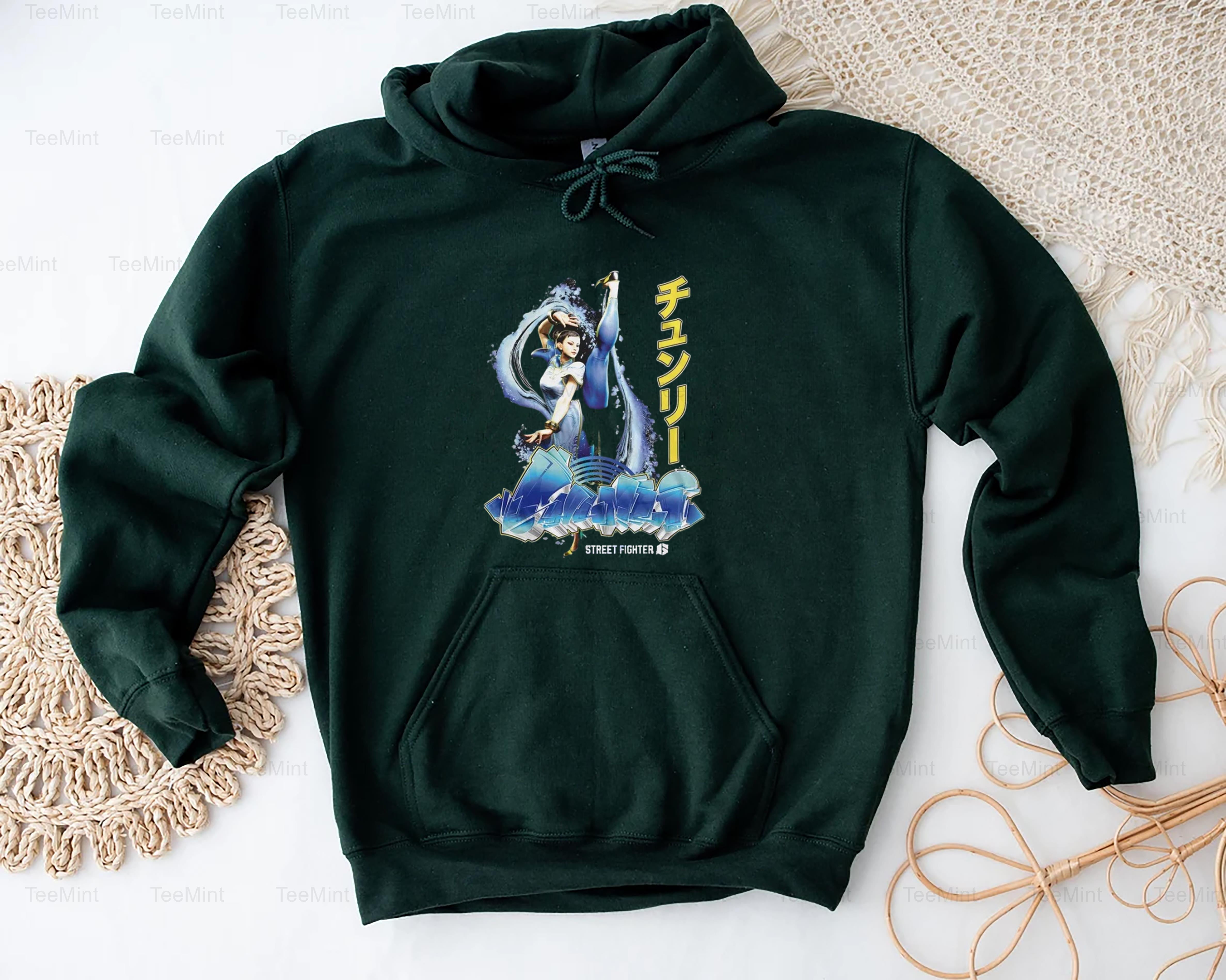 TeeMint38 Street Fighter Chun Li Graffiti Gaming T-Shirt, SW, Hoodie ...