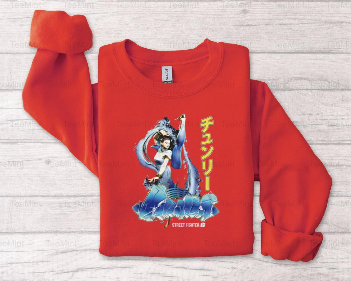 TeeMint38 Street Fighter Chun Li Graffiti Gaming T-Shirt, SW, Hoodie ...
