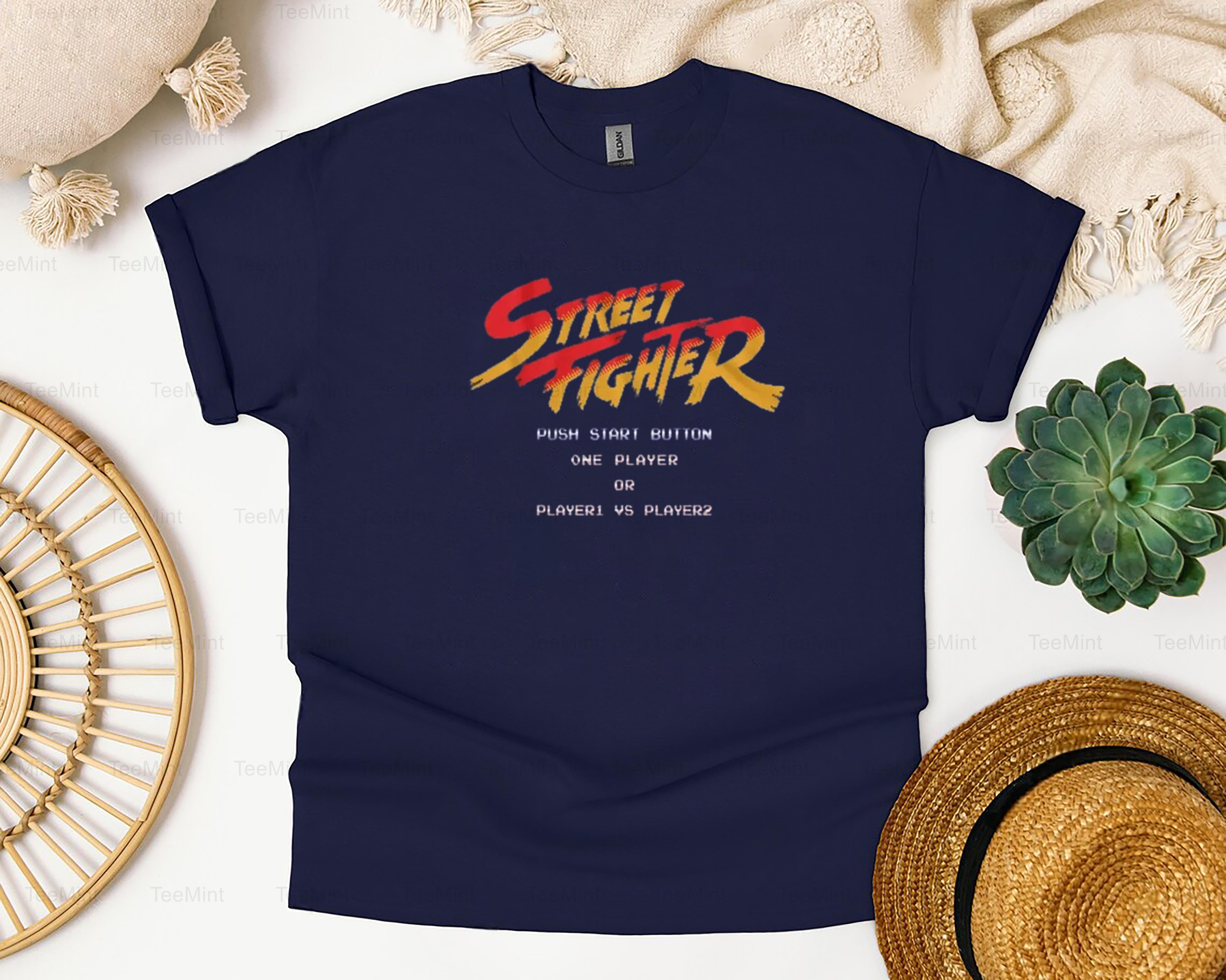 TeeMint38 Street Fighter Start Screen Gaming T-Shirt, SW, Hoodie Capcom ...