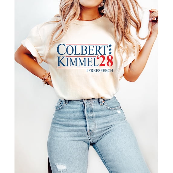 TeeMuse Colbert Kimmel 2028 Shirt: Jimmy Kimmel shirt, Protect Late ...