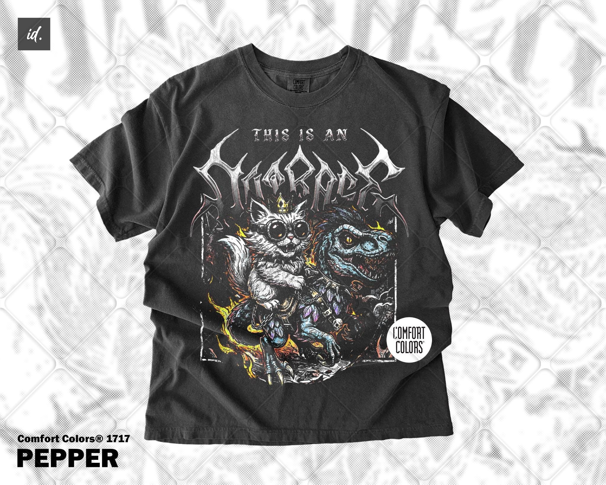 TeeMuse Dungeon Crawler Deathmetal T-Shirt, Carl Book Character ...