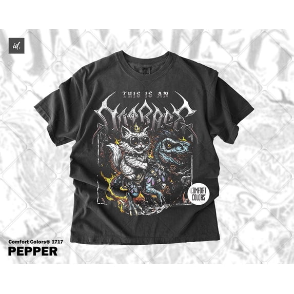 TeeMuse Dungeon Crawler Deathmetal T-Shirt, Carl Book Character ...