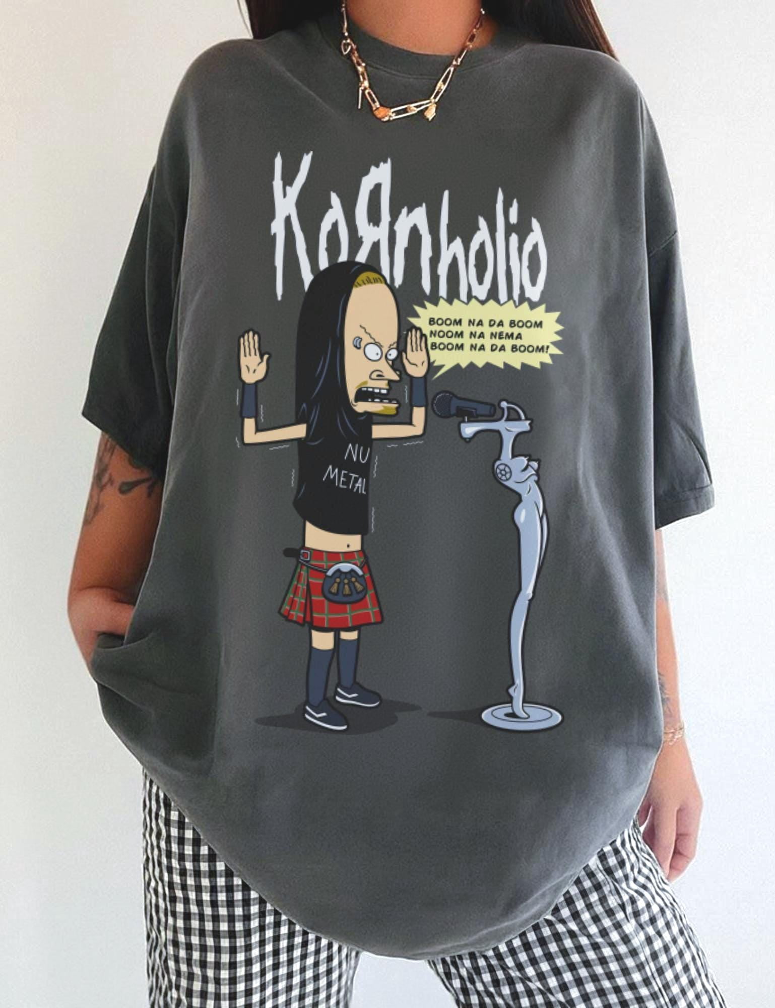 TeeMuse Kornholio Graphic Tee Shirt, Band T-Shirt for Men & Women, punk ...