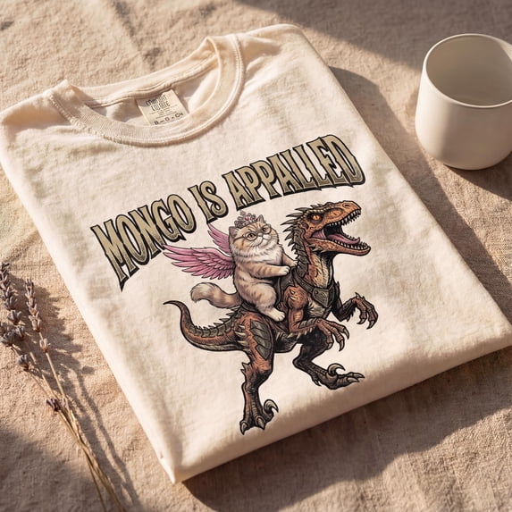 TeeMuse Princess Donut & Mongo Raptor Retro LitRPG Tee — Dungeon ...