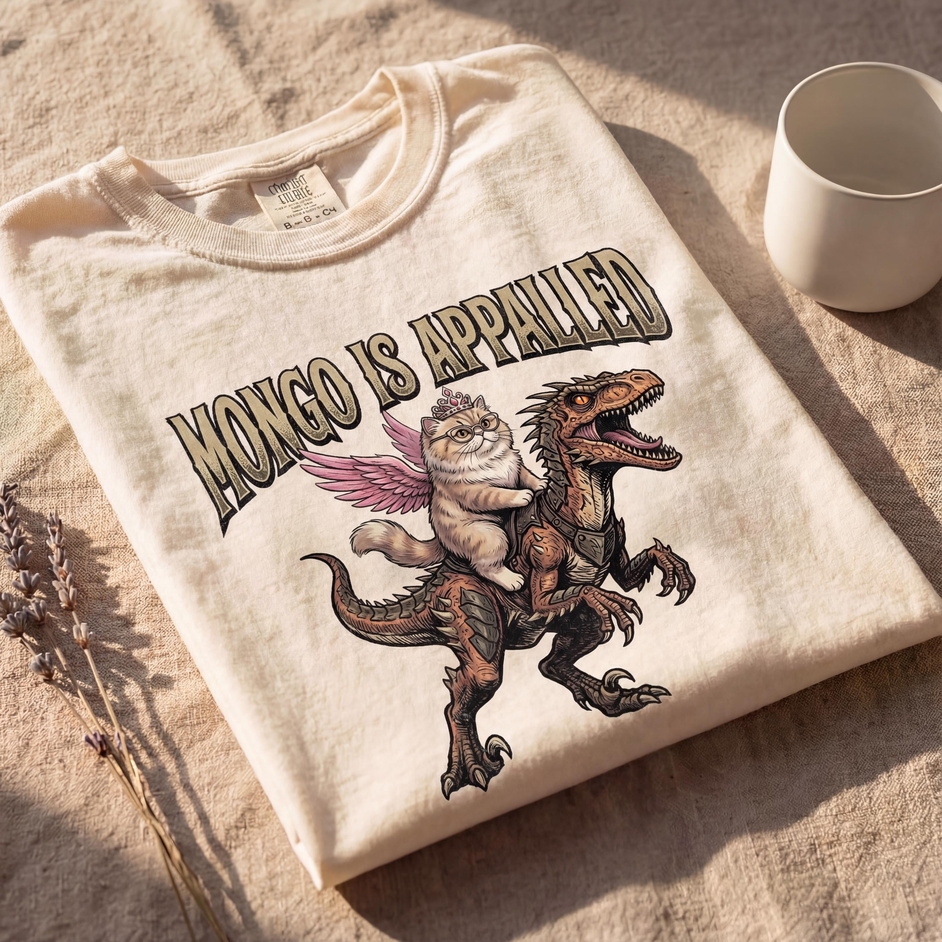 TeeMuse Princess Donut & Mongo Raptor Retro LitRPG Tee — Dungeon ...