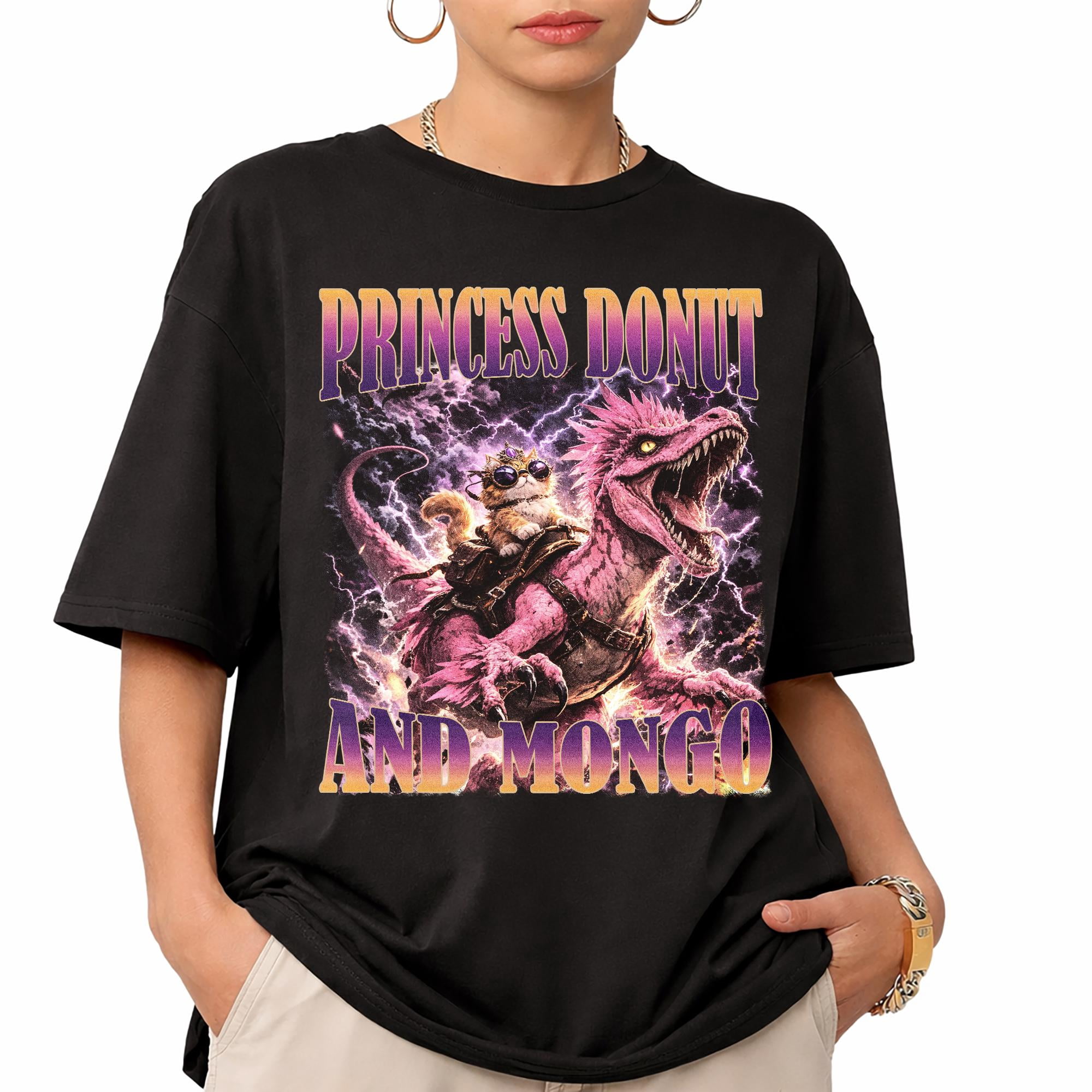 TeeMuse Princess Donut & Mongo Shirt, Dungeon Crawler Carl Fan Shirt ...