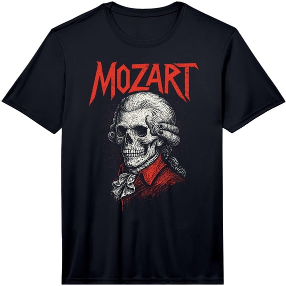 TeeMuse T-Shirt, Classical Music Composer Design, Wolfgang Amadeus ...