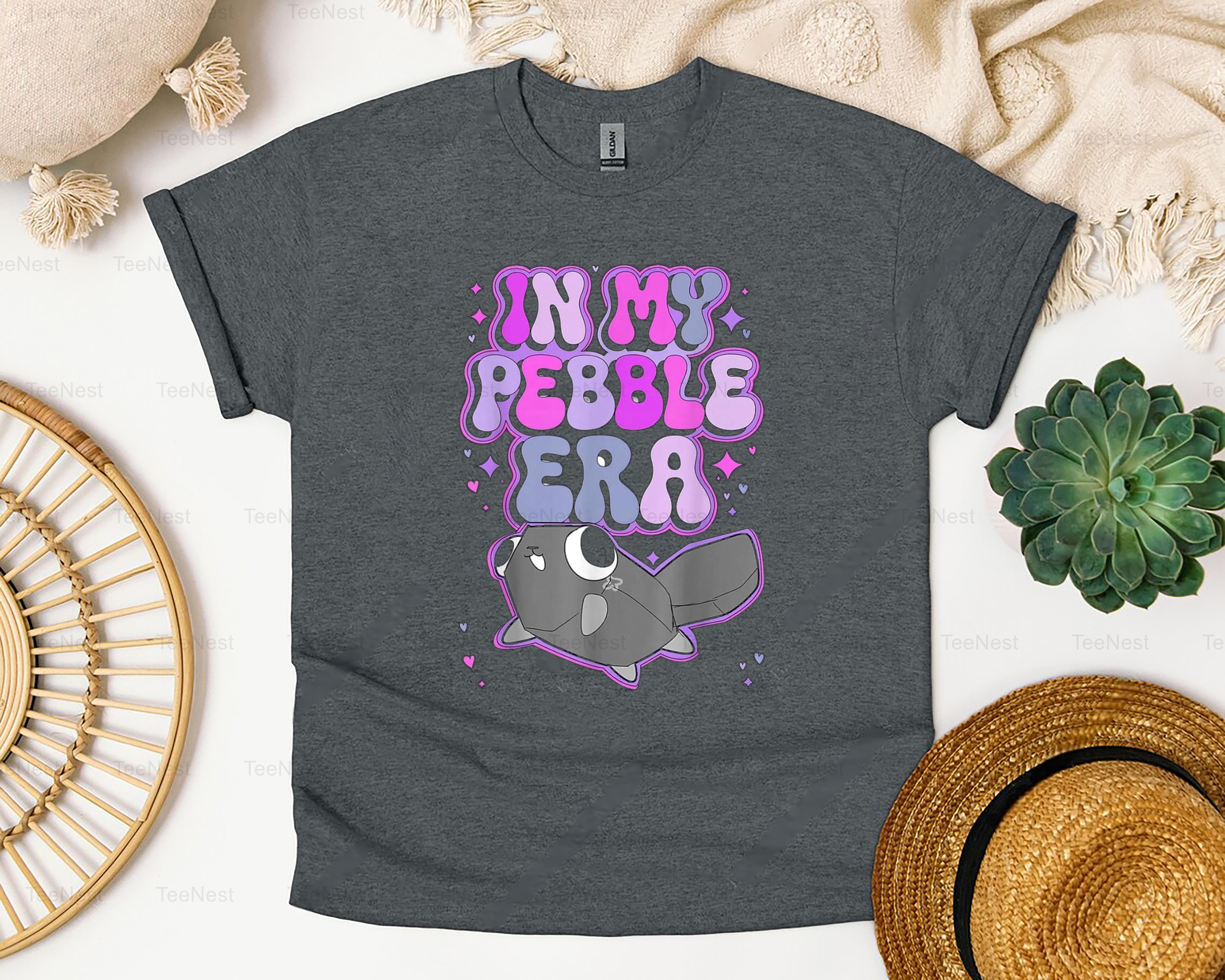 TeeNest04 Cute Dandy's World In My Pebble Era Funny Cartoon Character T ...