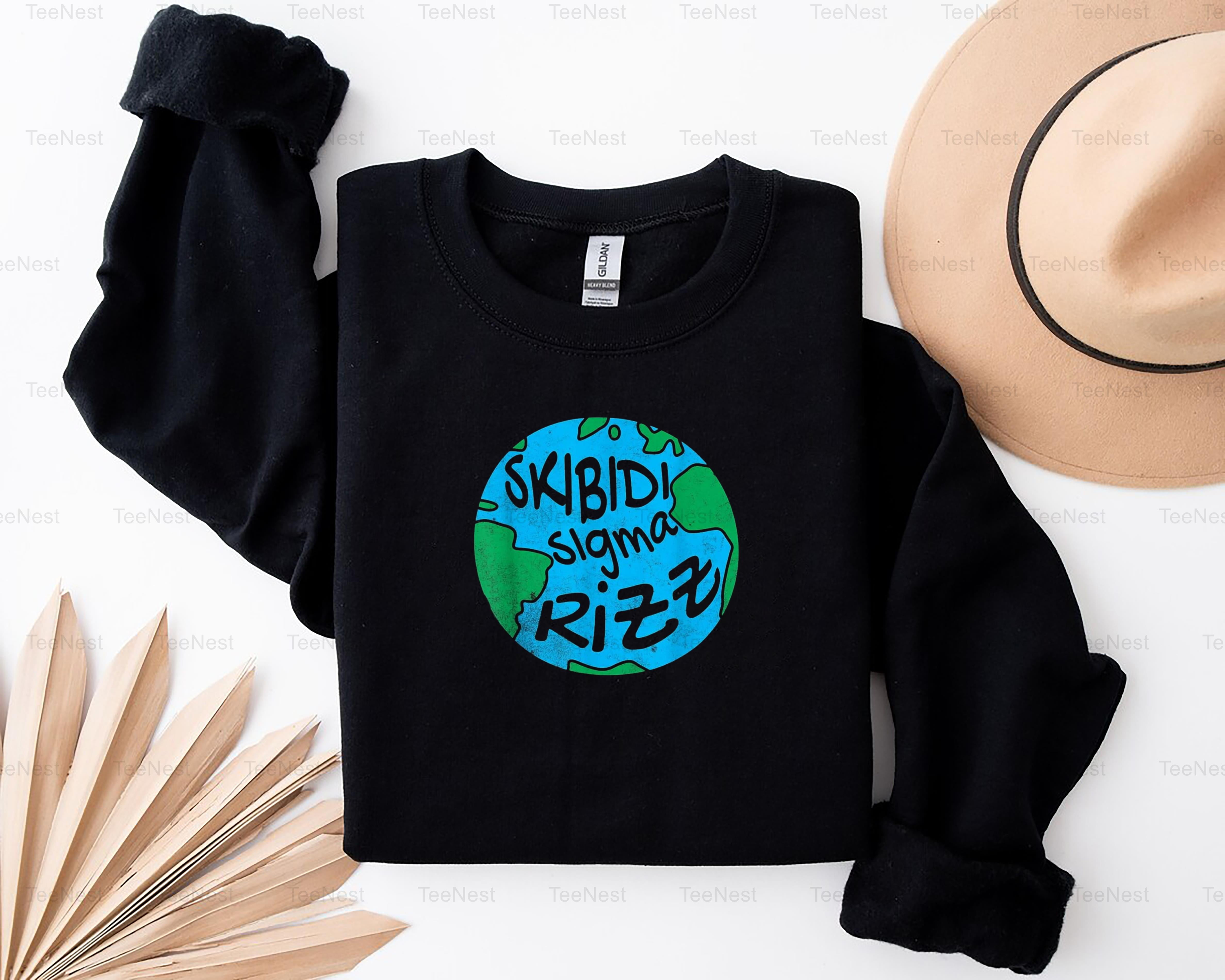 TeeNest14 Ohio Skibidi Gyatt Sigma Rizz Green Earth Day Funny Meme T ...