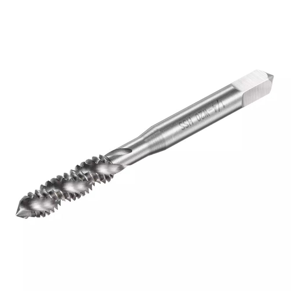 TeeRees 1/4-20 HSS Spiral Point Machine Tap, 3 Flute Right Hand Thread ...