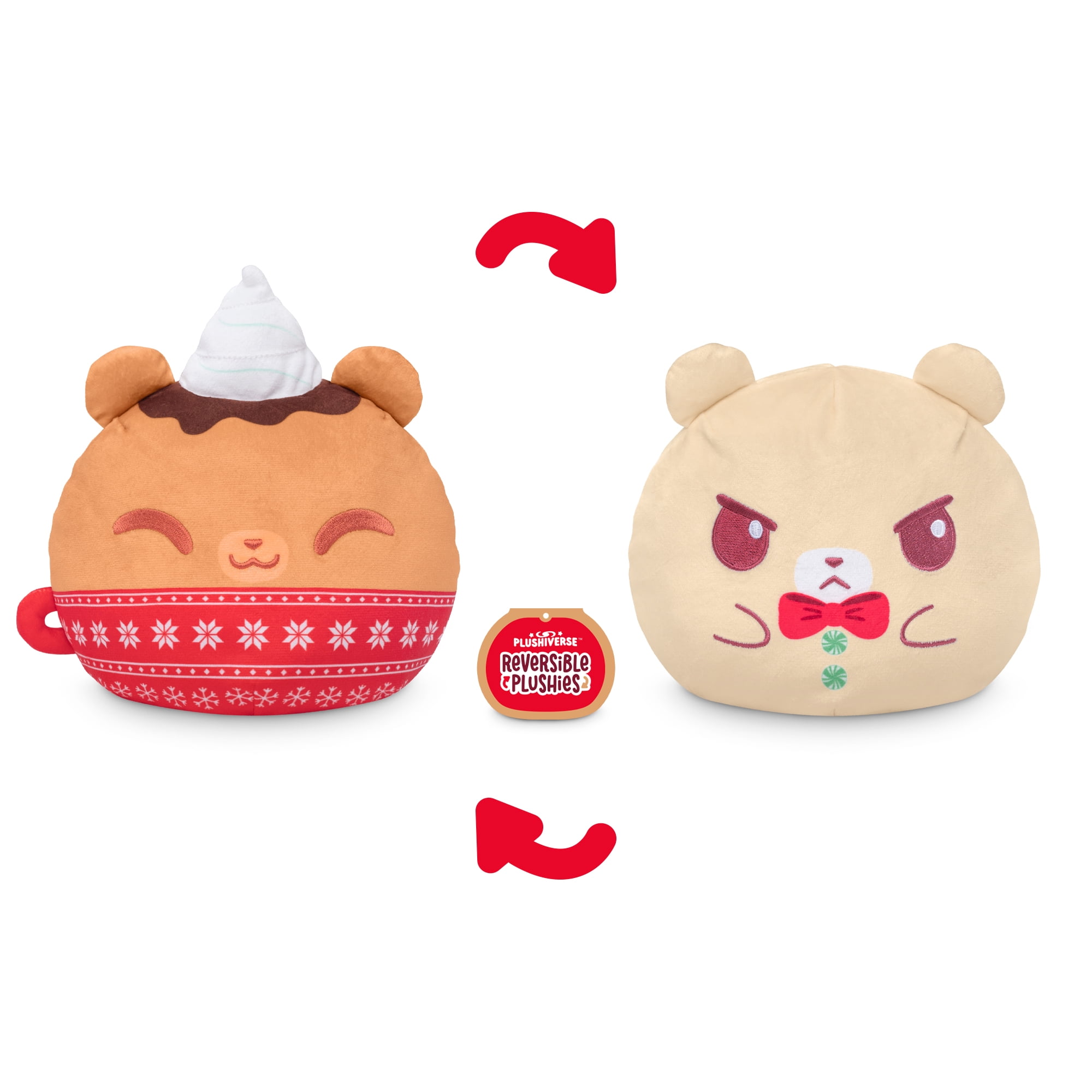 TeeTurtle Hot Cocoa Bear 6 Inch Reversible Plush Toy - Walmart.com