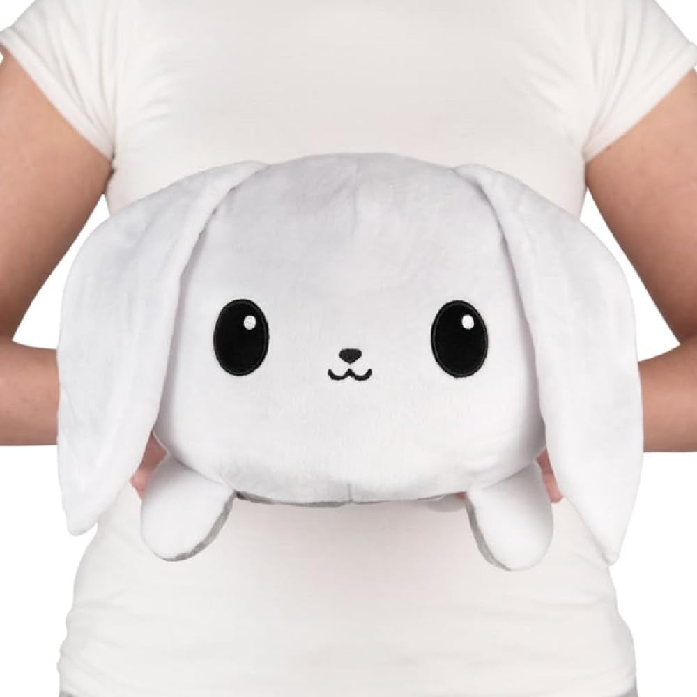 TeeTurtle - Original Reversible Big Bunny Plushie - White + Gray ...
