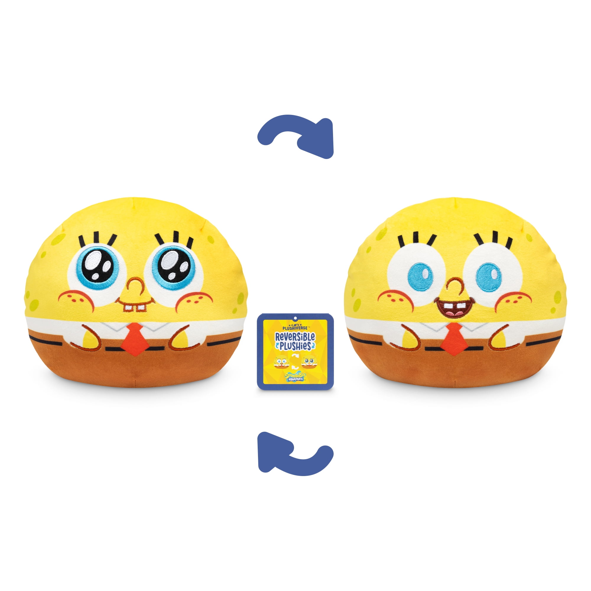 TeeTurtle SpongeBob Squarepants 6 Inch Reversible Plush Toy - Walmart.com