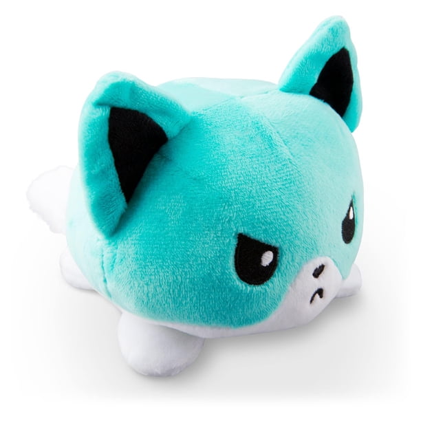 TeeTurtle - The Original Reversible Fox Plushie - Aqua - Cute Sensory ...