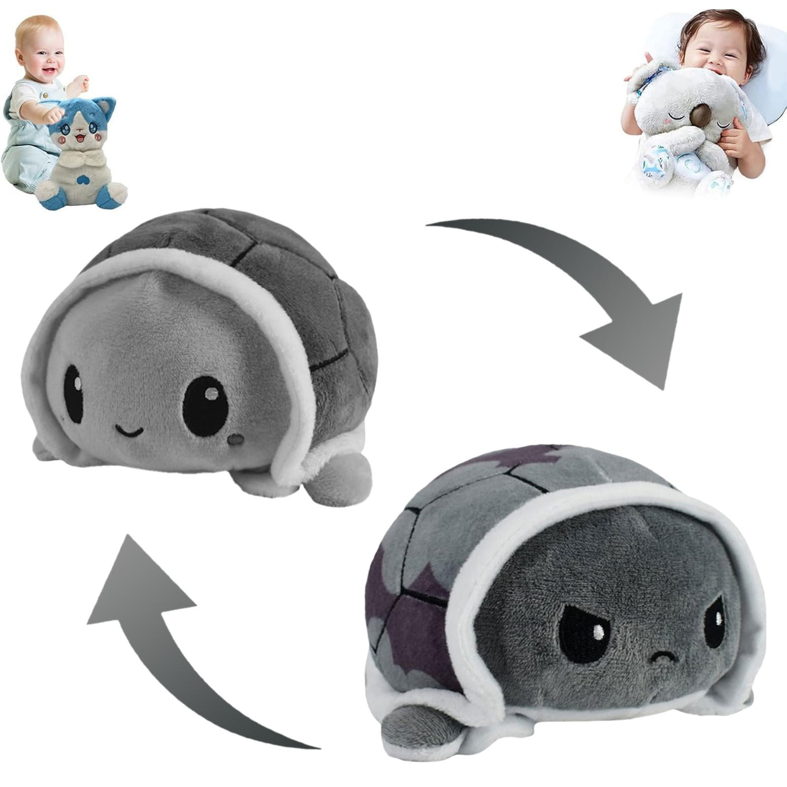 TeeTurtle - The Original Reversible Turtle Plushie - Green - Cute ...