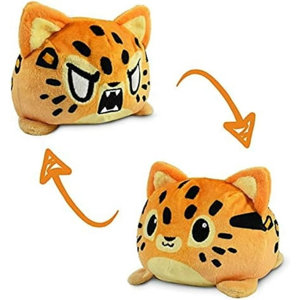 TeeTurtle - The Original Reversible Wild Cat Plushie - Leopard - Cute ...