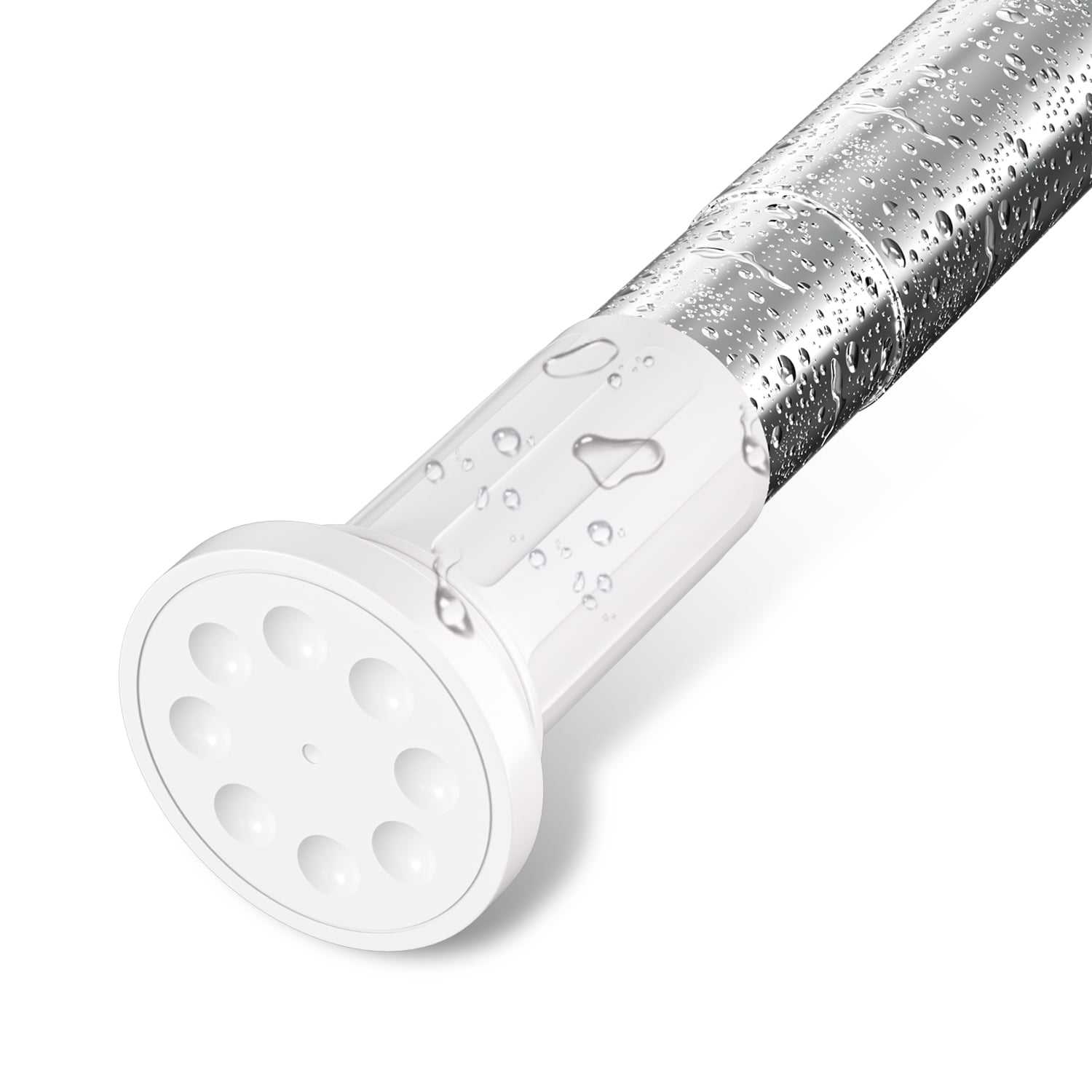 Teedor Shower Curtain Rod, 47-71 inch Adjustable, Tension Spring Shower ...