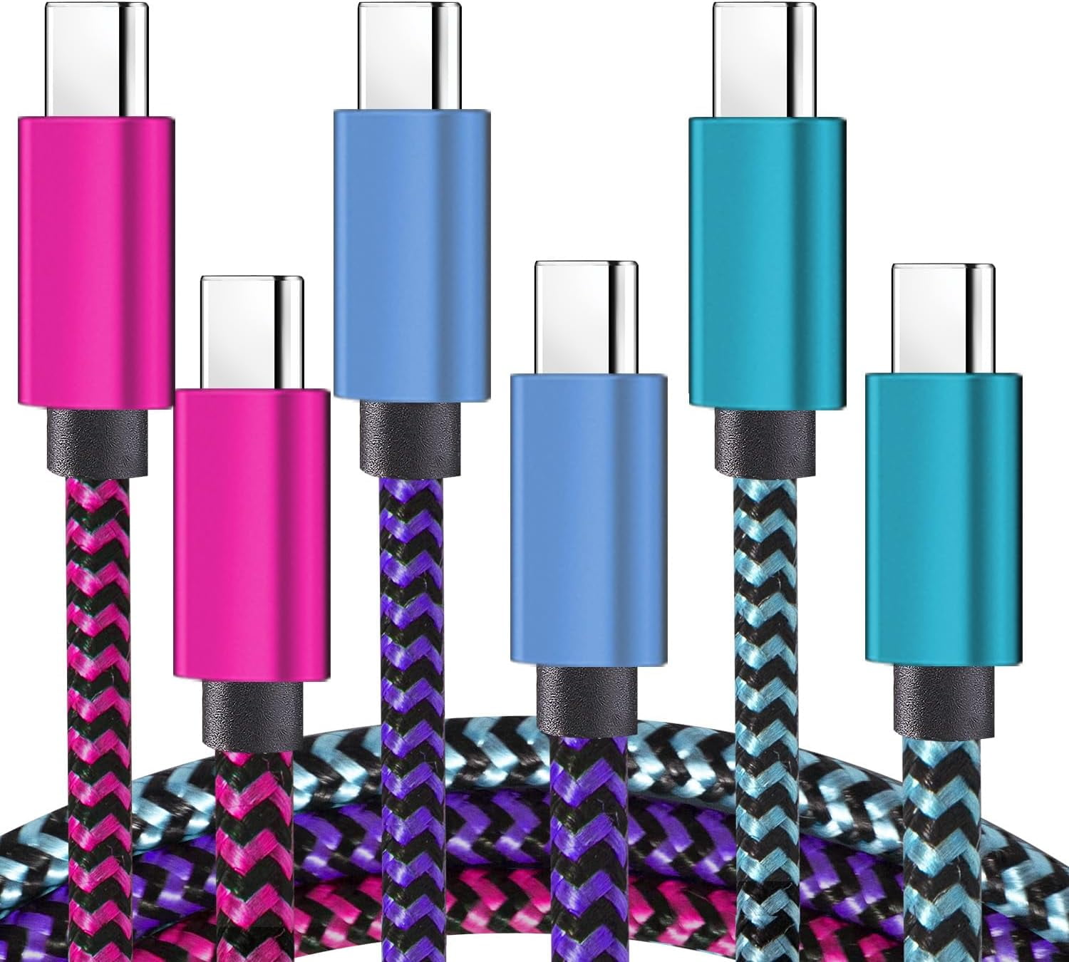 Teeind Type C Cable Fast Charging, Tpc002 3 Pack(3Ft/0.9M 60W) C to ...