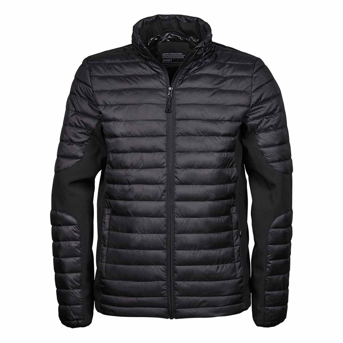 Teejays Mens Padded Full Zip Crossover Jacket - Walmart.com