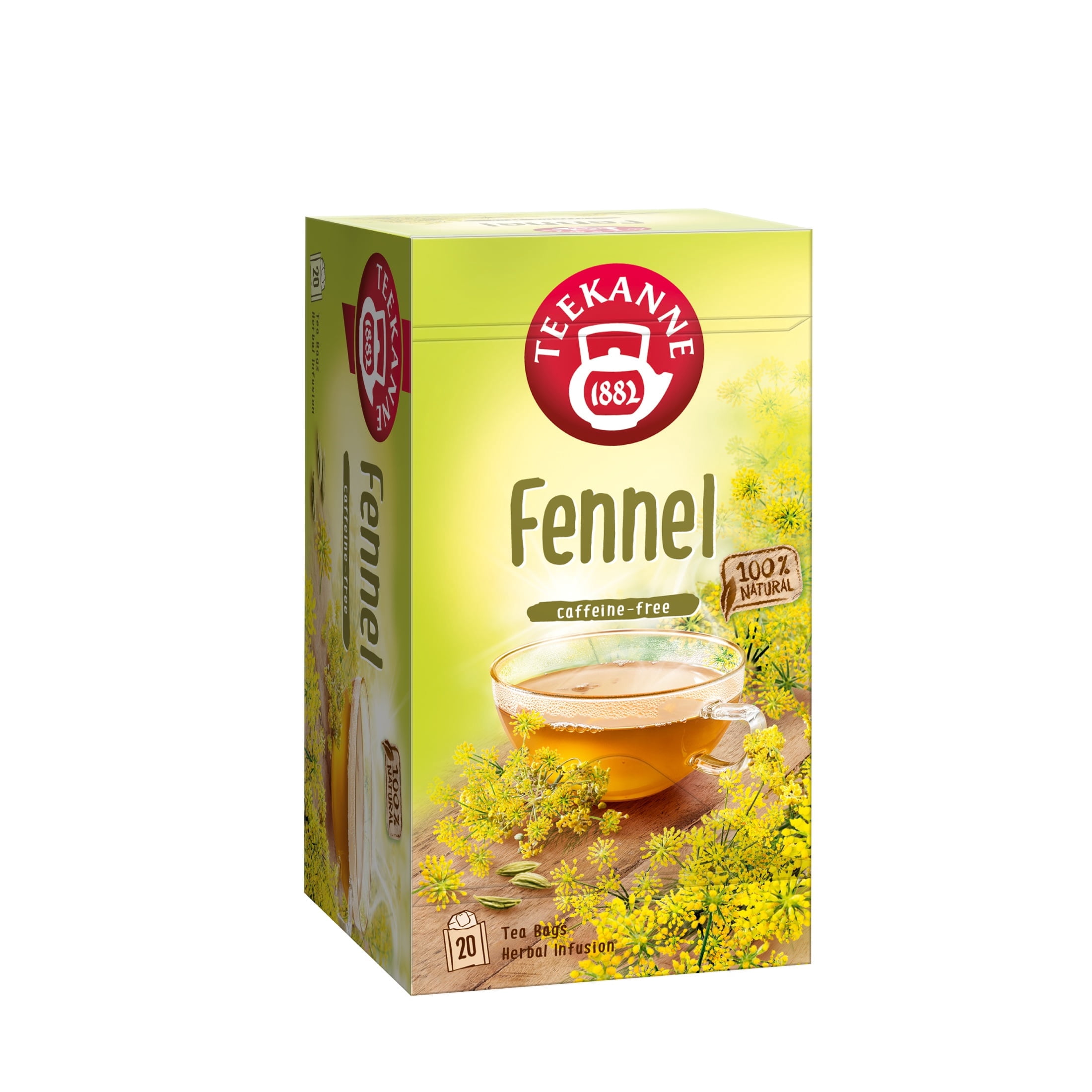 Teekanne Fennel Herbal Tea Caffeine Free Naturally Flavored Classic ...