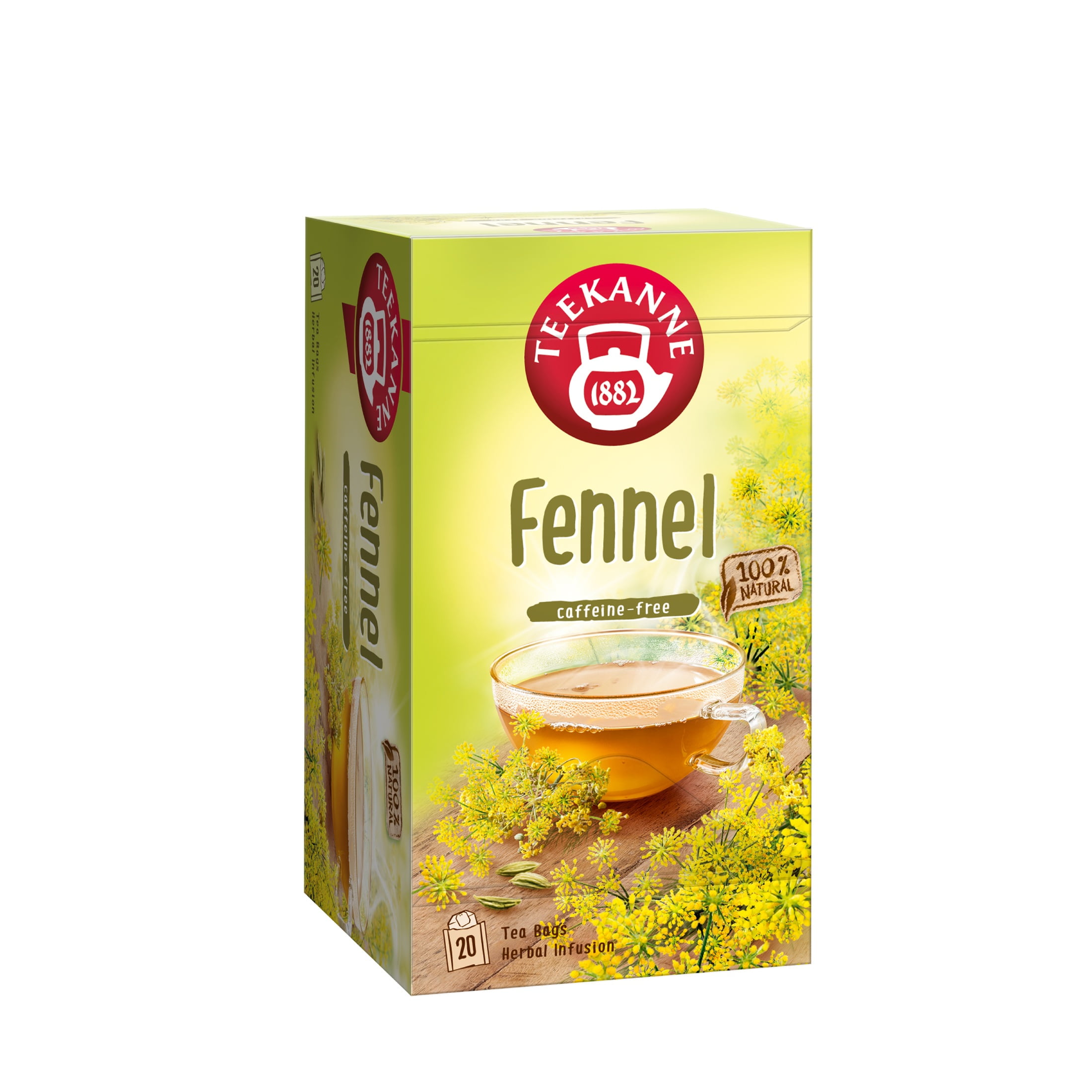 Teekanne Fennel Herbal Tea Caffeine Free Naturally Flavored Classic ...