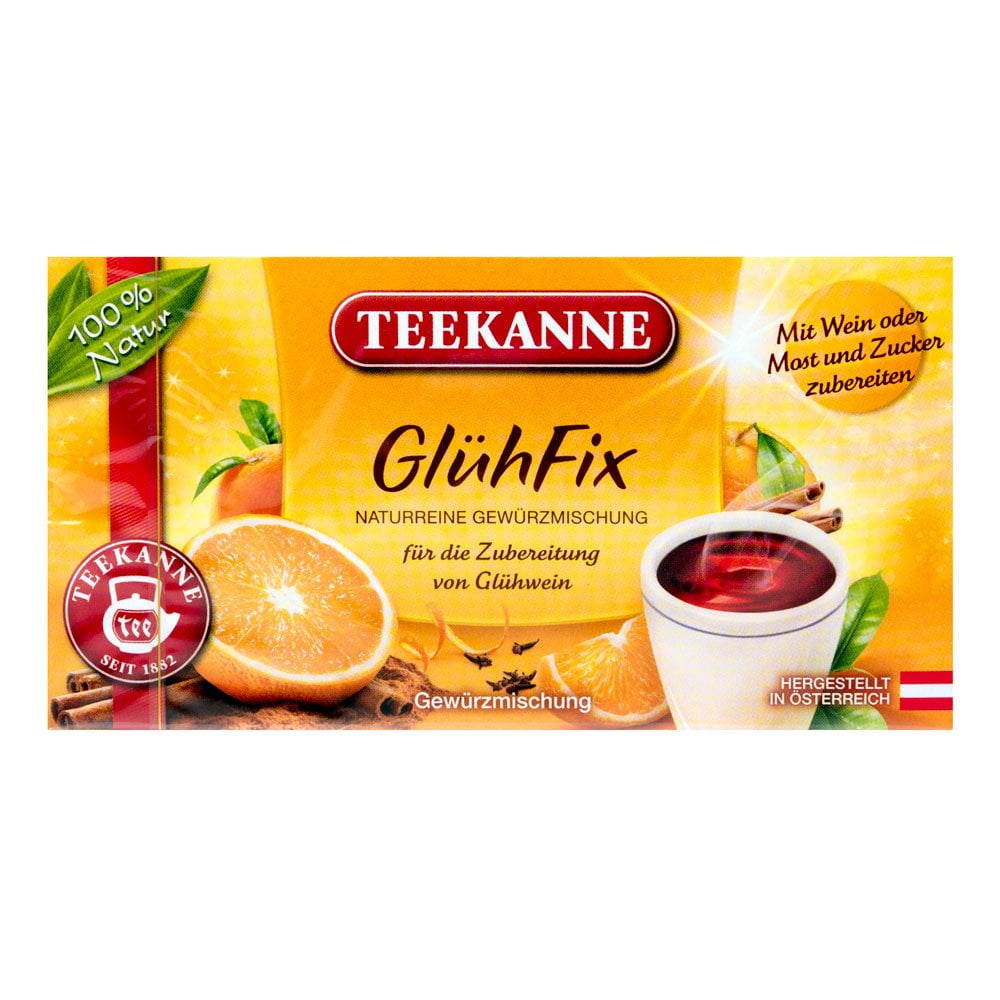 Teekanne Gluhfix Gluhwein mulled wine/cider spice mix 1 box - Walmart.com