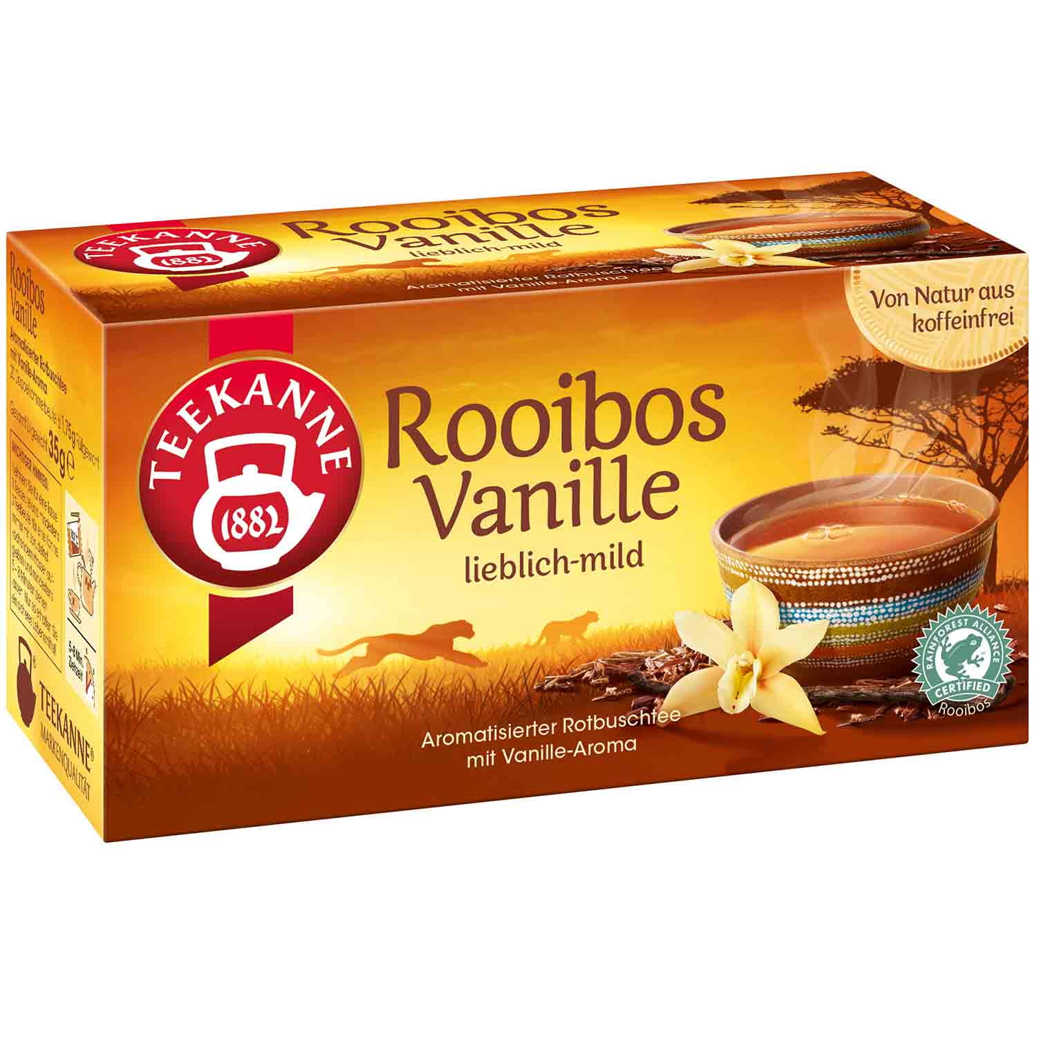 Teekanne tea ROOIBOS Vanilla -1 box/ 20 tea bags - - Walmart.com