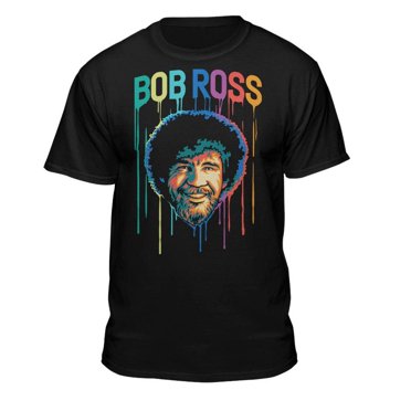 Teelocity Bob Ross College Label Graphic T-Shirt (3XL - Standard Fit ...