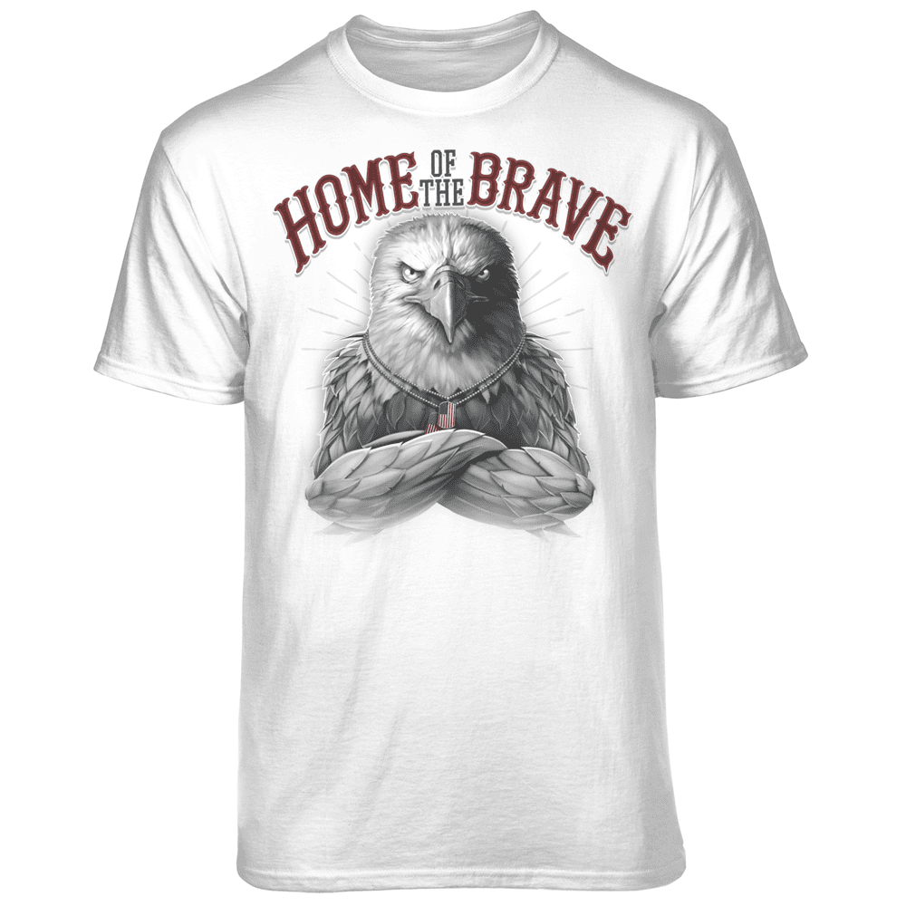 Teelocity Men's Tough American Eagle with Flag Dog tags "Homer of the ...