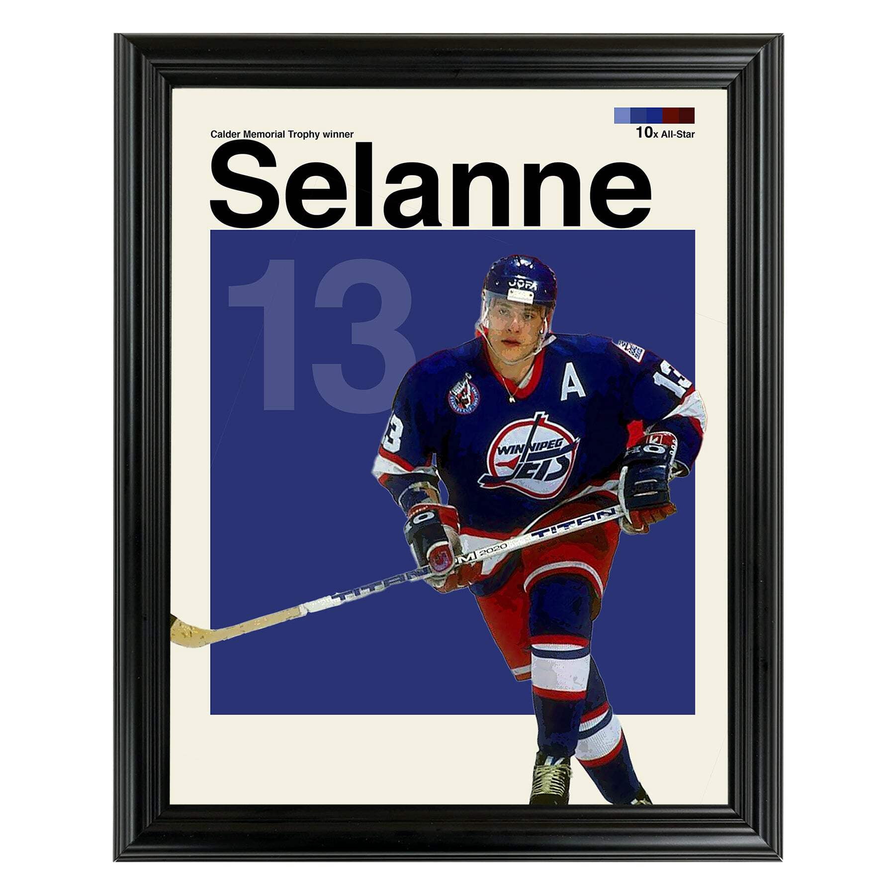 Teemu Selanne Framed Sports Art Photo by Thomas Maxwell - Walmart.com