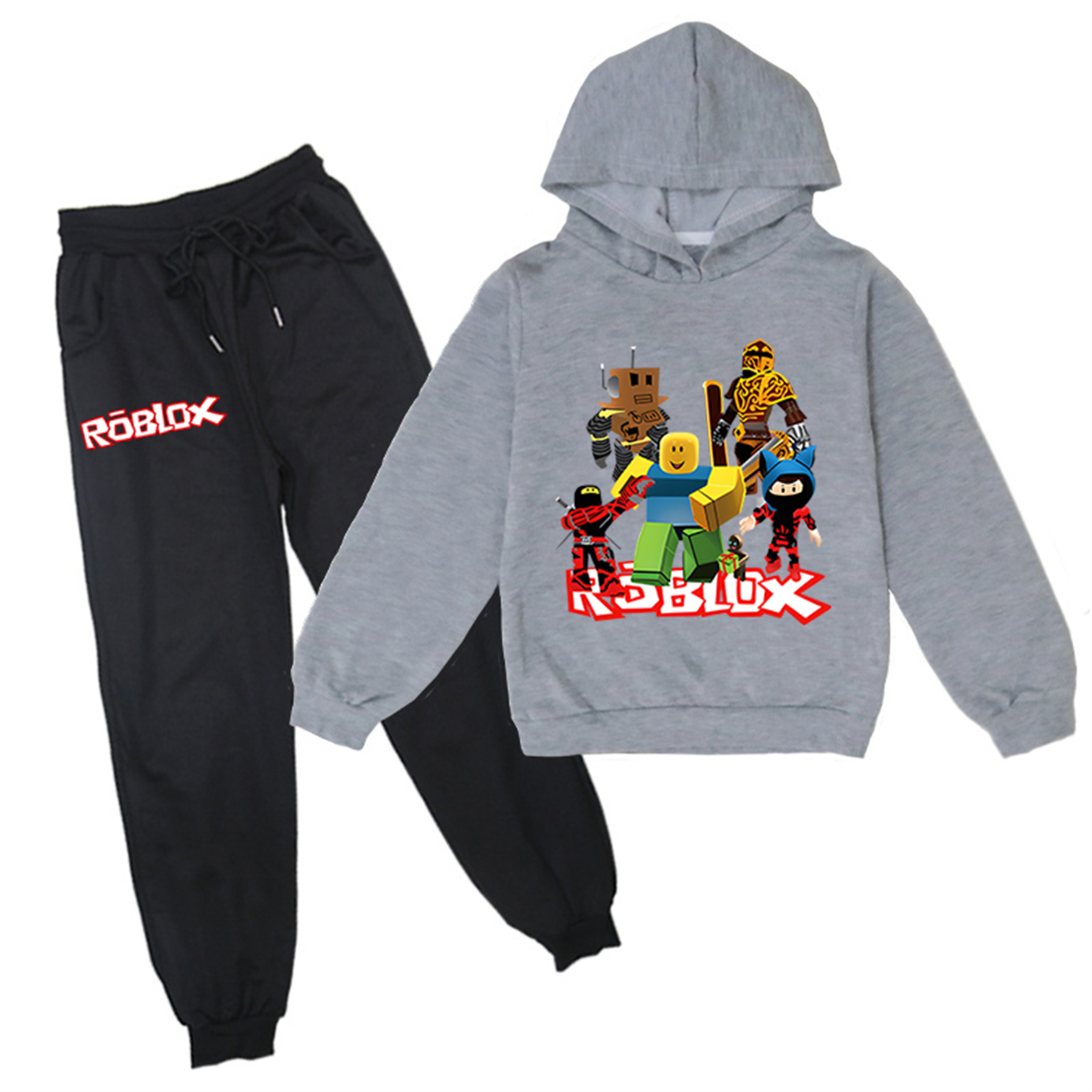 Teen 2 Piece Sweatsuit Outfits Roblox Casual Sweatshirt and Jogger ...