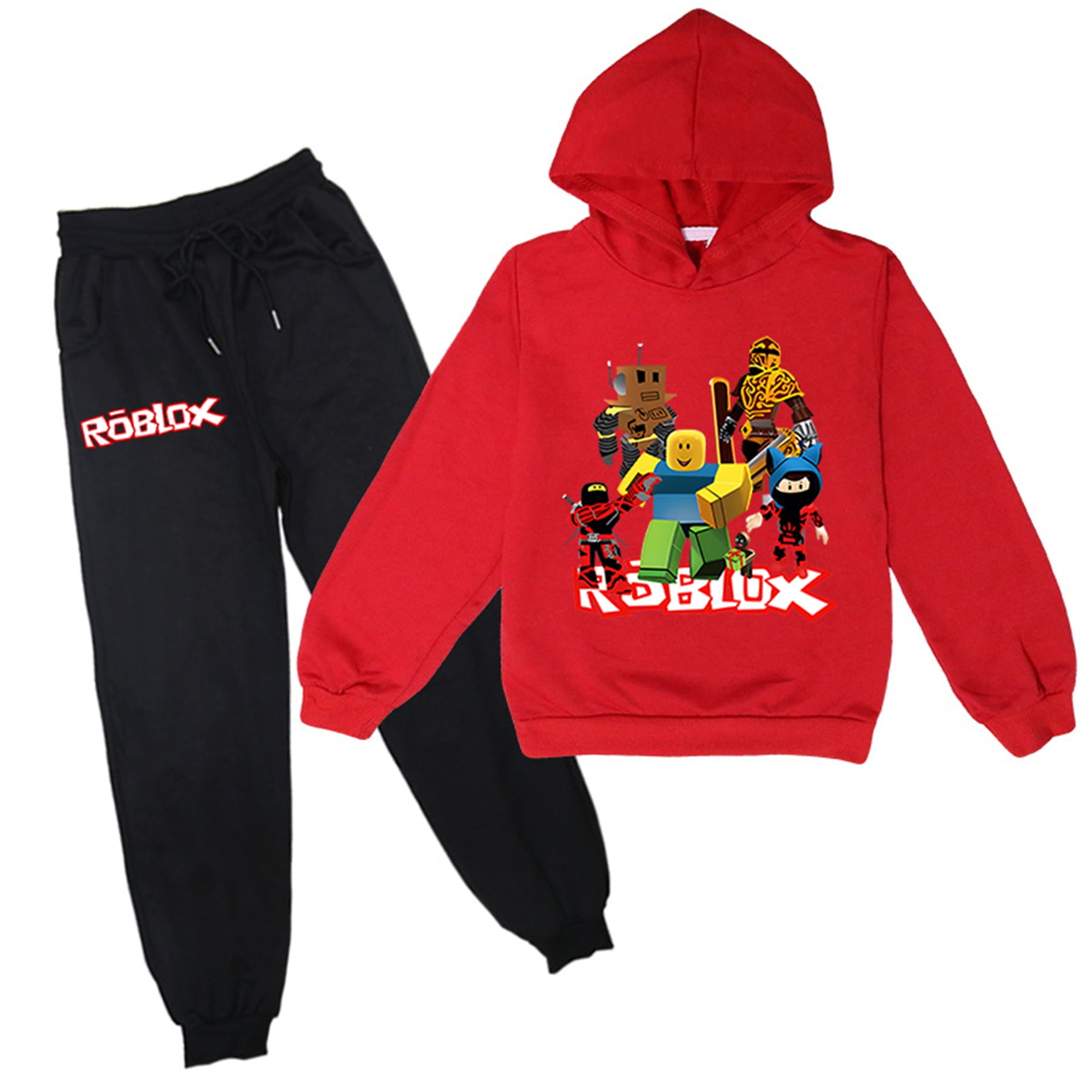 Teen 2 Piece Sweatsuit Outfits Roblox Casual Sweatshirt and Jogger ...