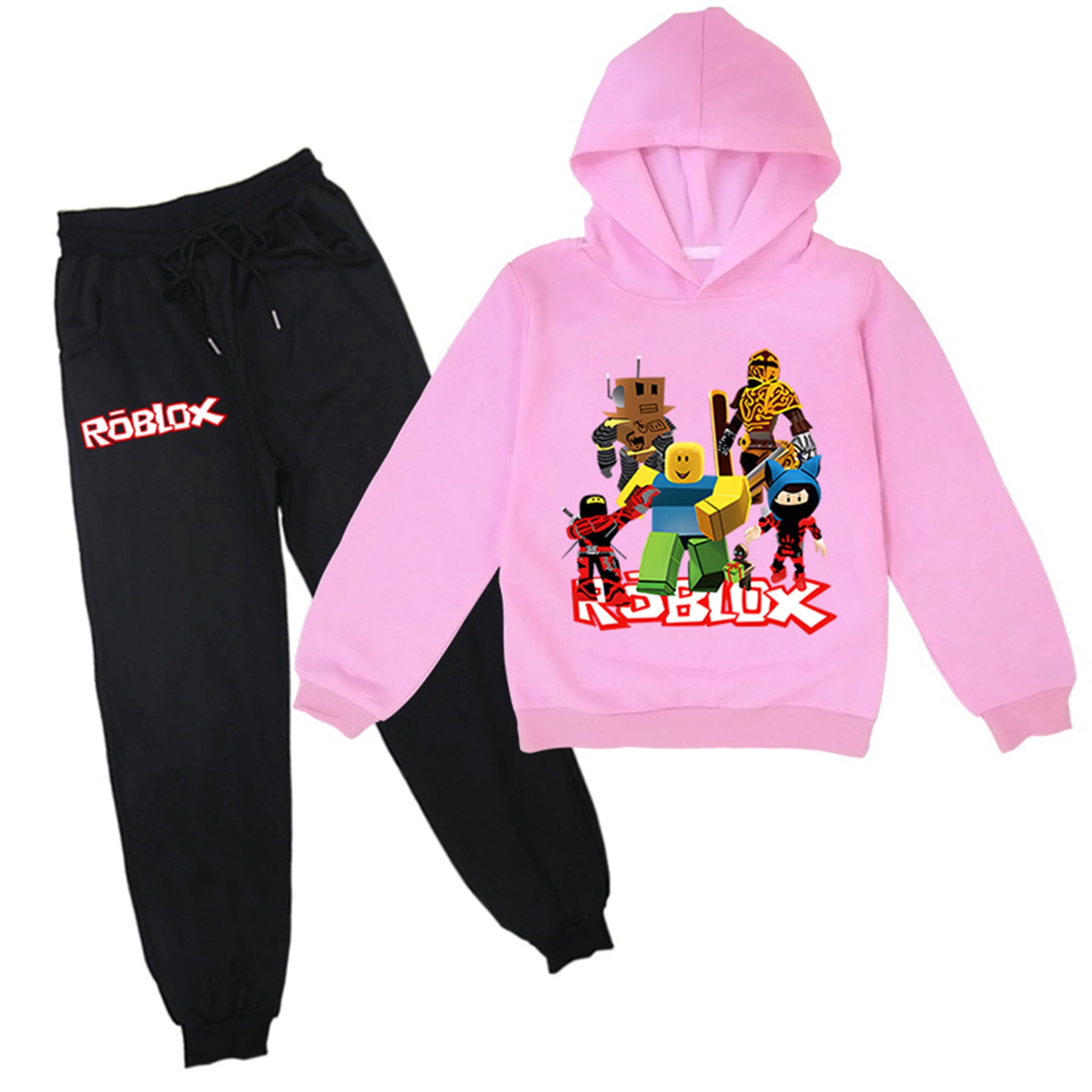Teen 2 Piece Sweatsuit Outfits Roblox Casual Sweatshirt and Jogger ...