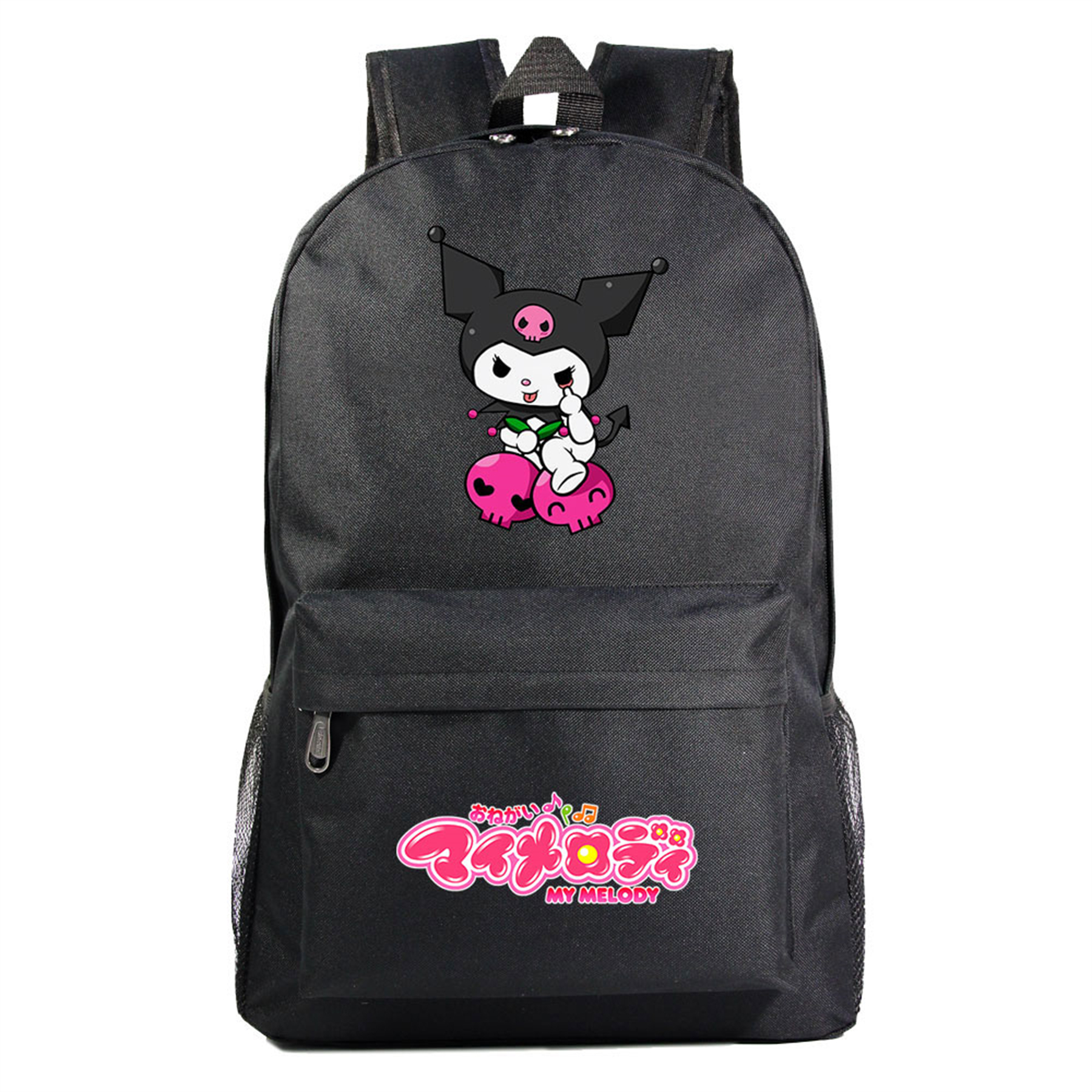 Teen Anime Cute Kuromi Backpack-Student Back to School Canvas Bookbag ...