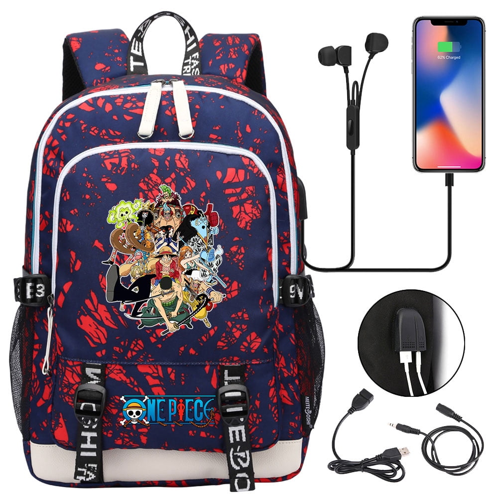 Teen Anime One Piece School Backpack Lightweight Daypack Waterproof ...