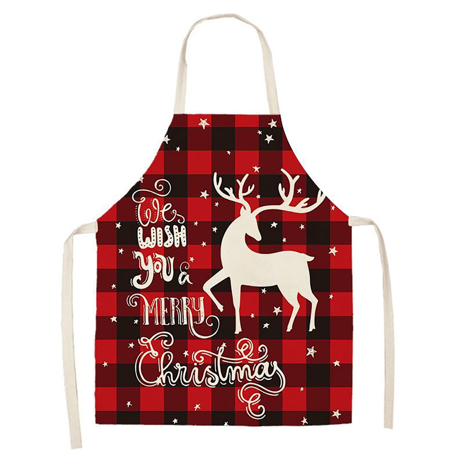 Teen Baking Apron Set Christmas Kitchen Cooking Aprons Plaid Aprons ...