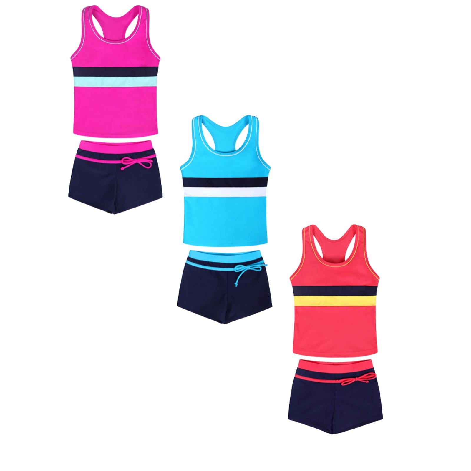 Teen Bathing Suits Girl Junior Girls Swimsuit V Neck Bikini Set Bathing ...