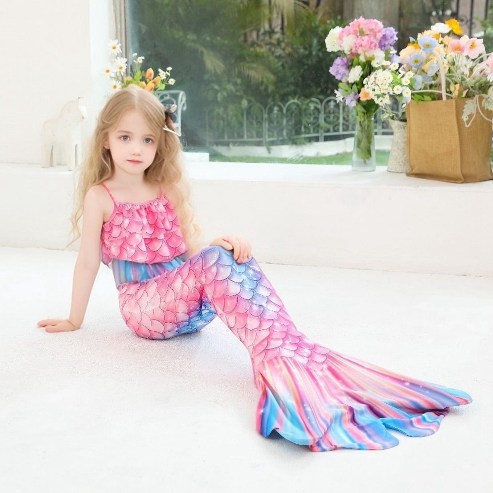 Teen Bathing Suits Kids Girls Role Play Bikini Swimsuit Fashion Prints ...