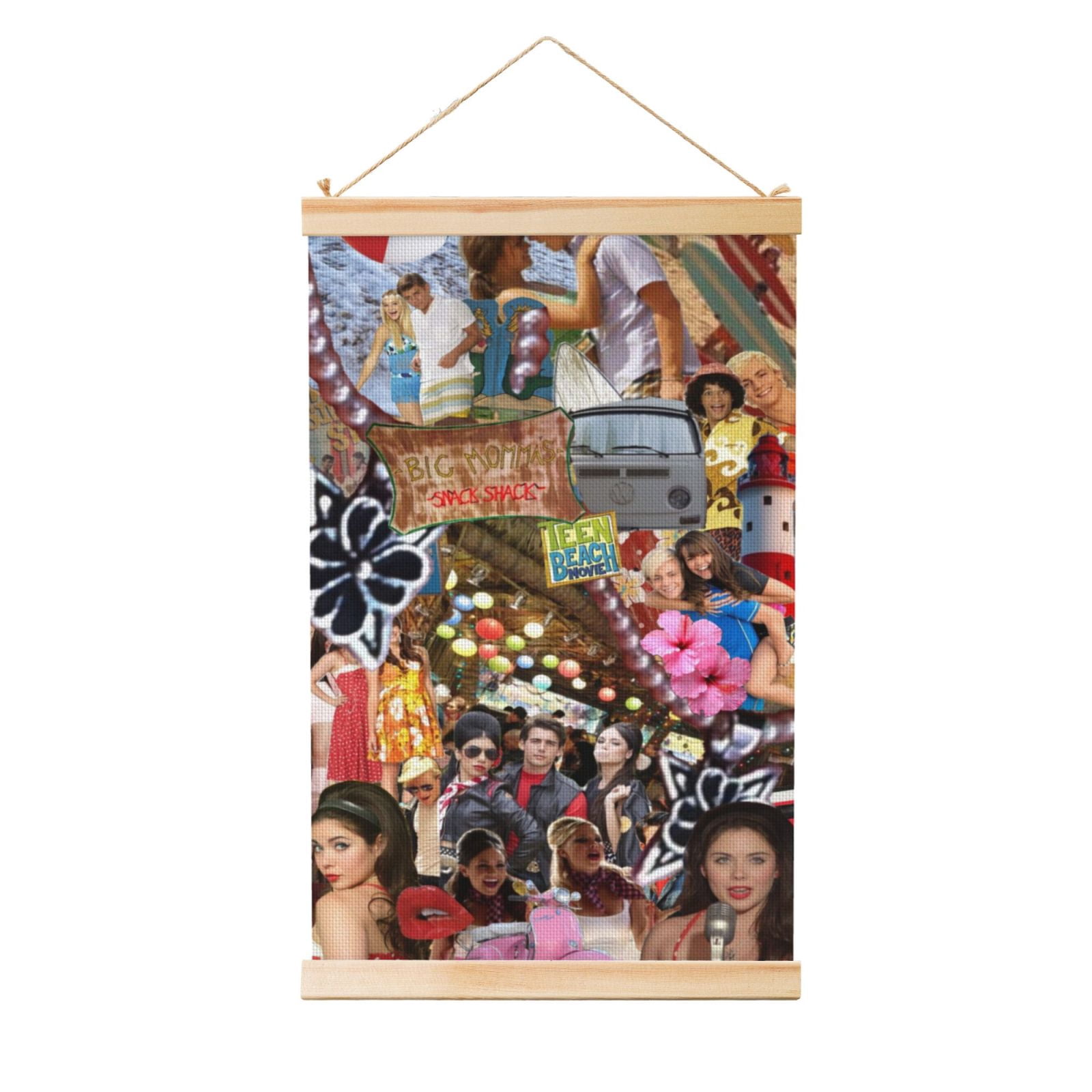Teen Beach Posters Wall Hanging Wooden Shaft Poster Wall Art Aesthetic ...