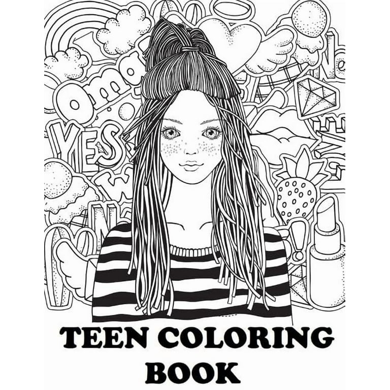 college girl coloring book