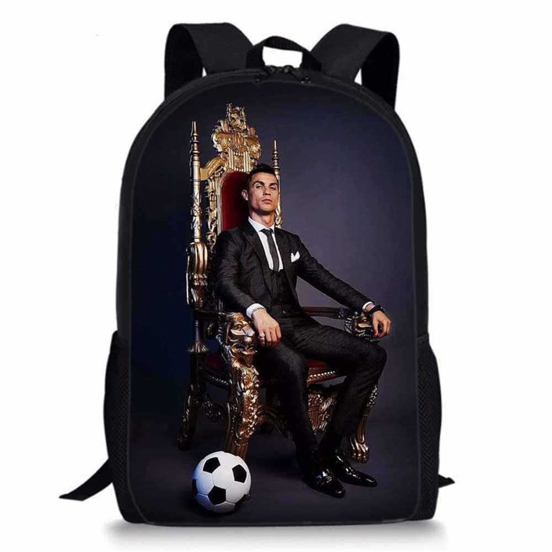 Teen Cristiano Ronaldo Backpack Student Back to School Book Bag-CR7 ...